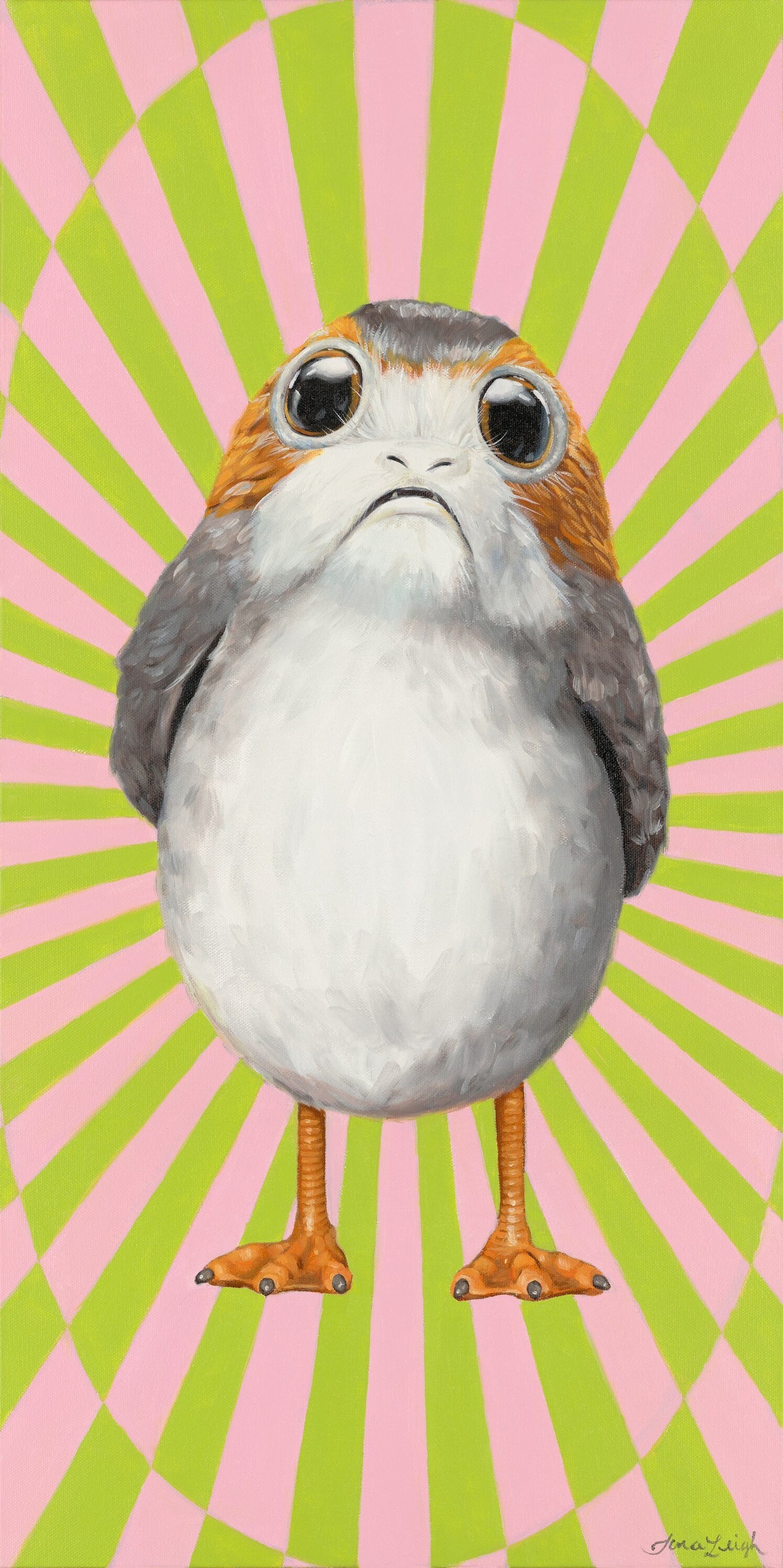 Porg | Porg Art | Star Wars | Star Wars Art | Oil Painting | Art Prints ...