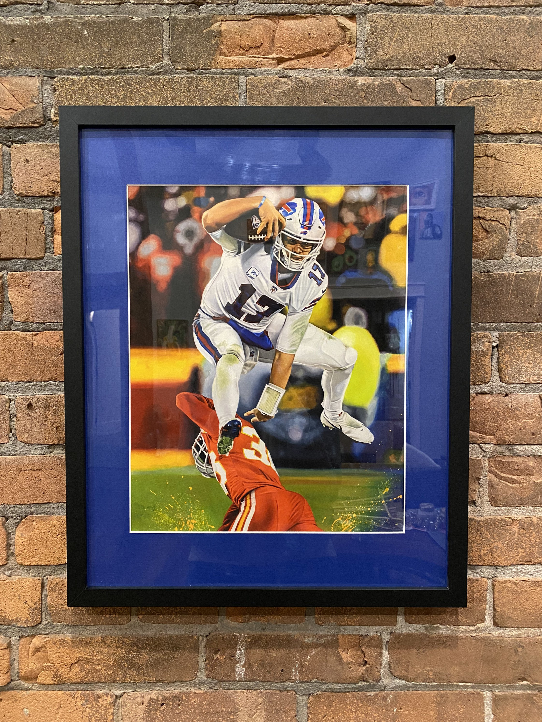 Buffalo Bills Buffalo Bills Art Josh Allen the Bills Oil | Etsy