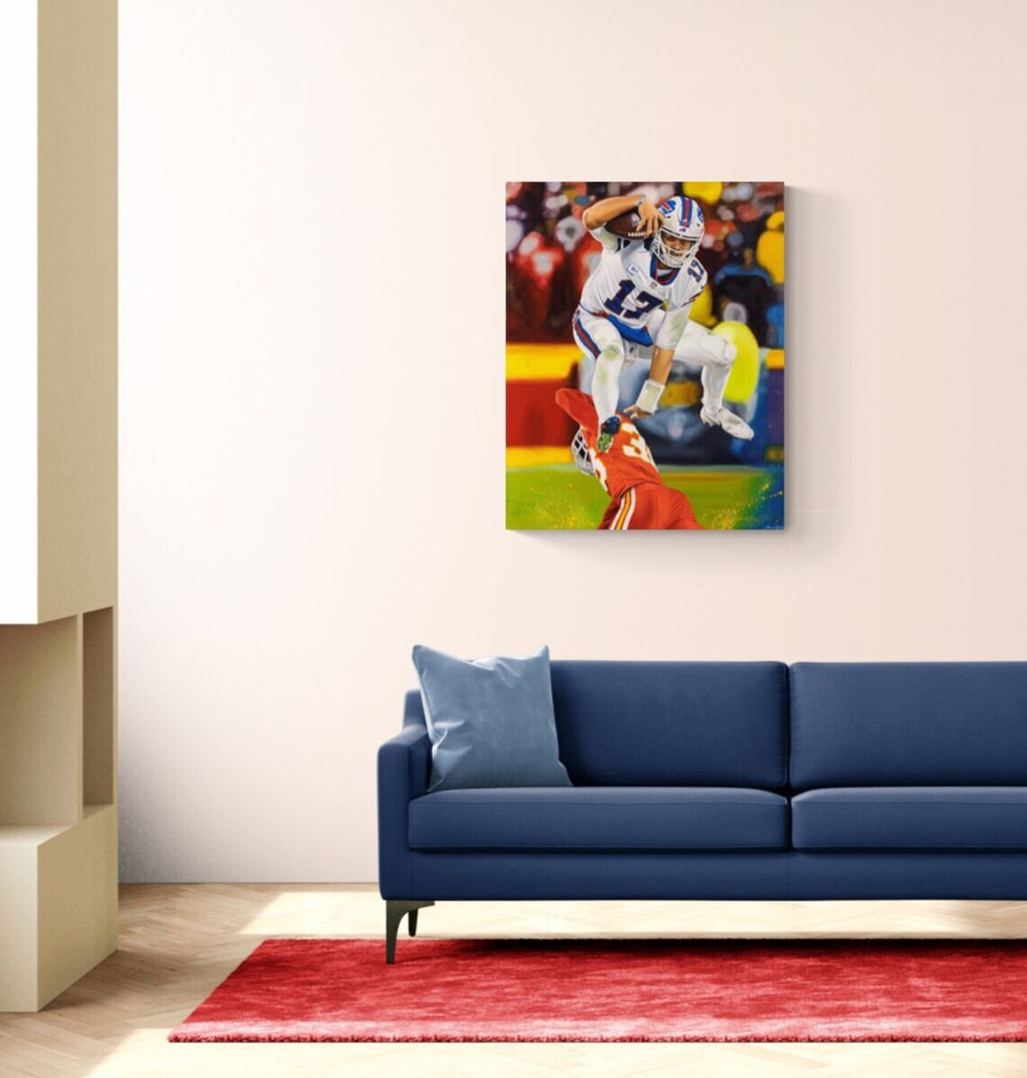 Buffalo Bills Buffalo Bills Art Josh Allen the Bills Oil - Etsy