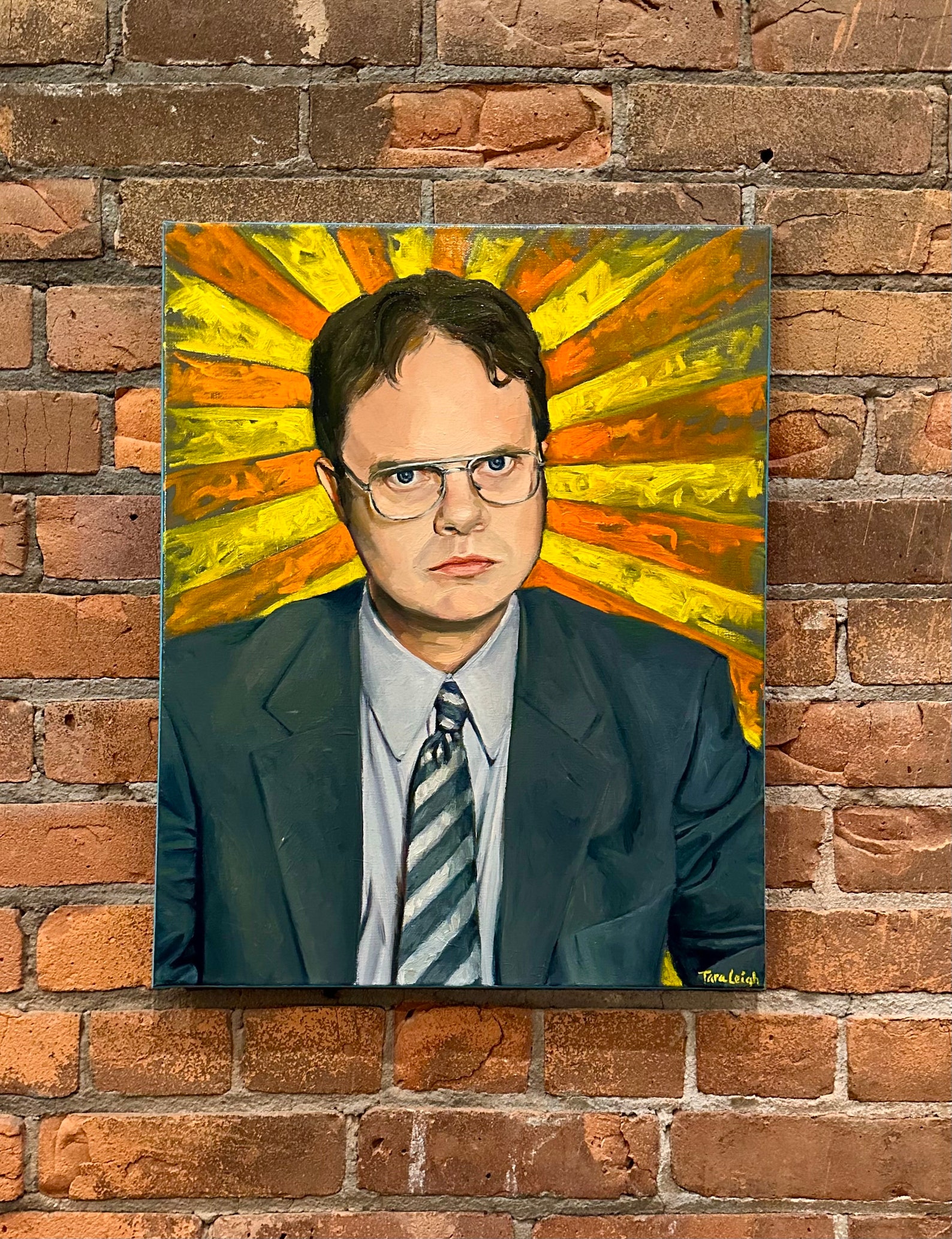 The Office Dwight Schrute Painting Dwight Oil Painting the - Etsy