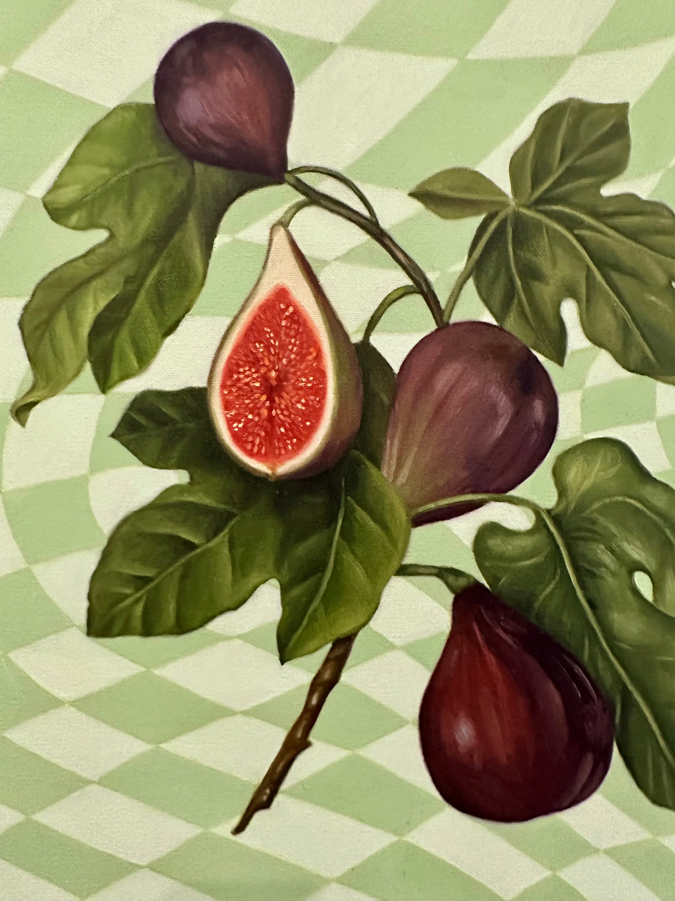Fig Painting Fig Art Fruit Art Fruit Painting Kitchen Art - Etsy