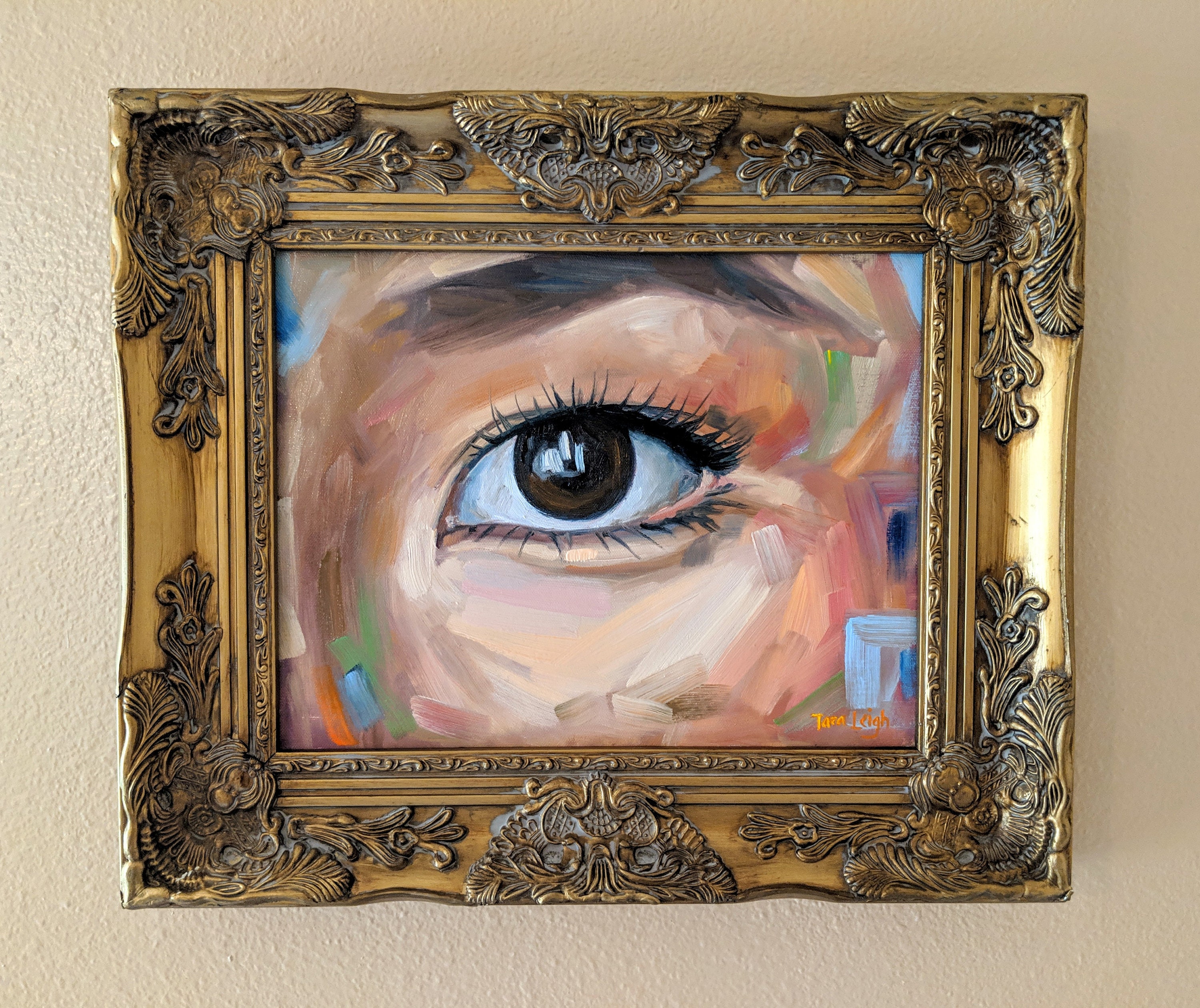 Eye Painting Eye Artwork Eye Wall Art Original Oil | Etsy