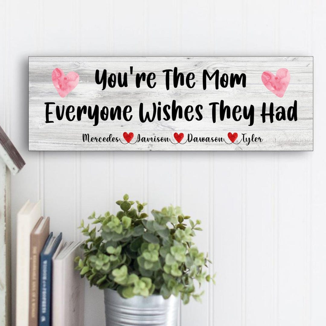 You're the Mom Everyone Wishes They Had Sign - Etsy