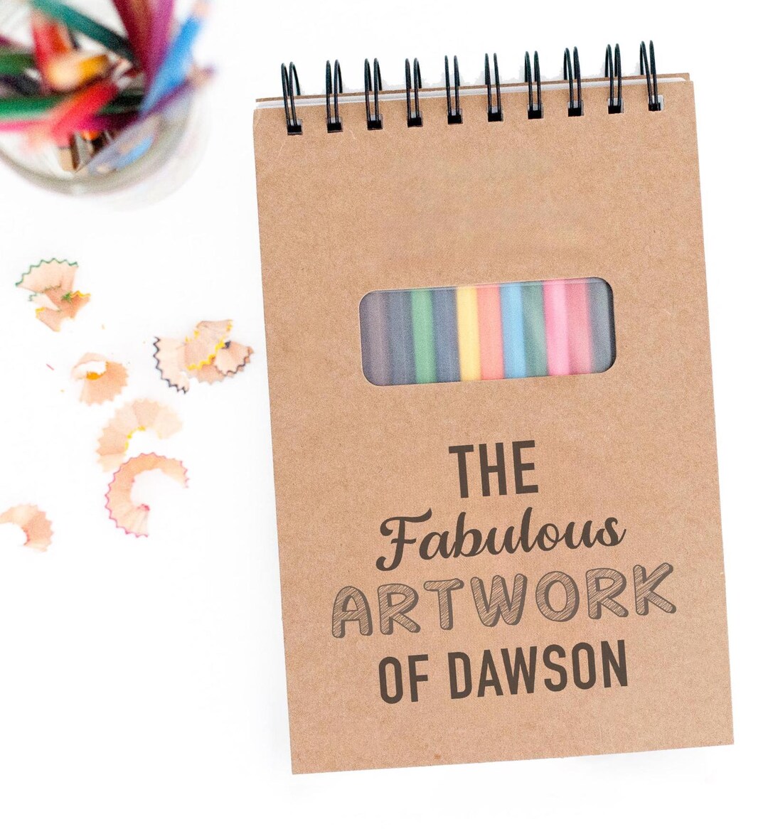 Personalized Drawing Sketchbook, Young Artist Gift, Cute Custom Drawing ...