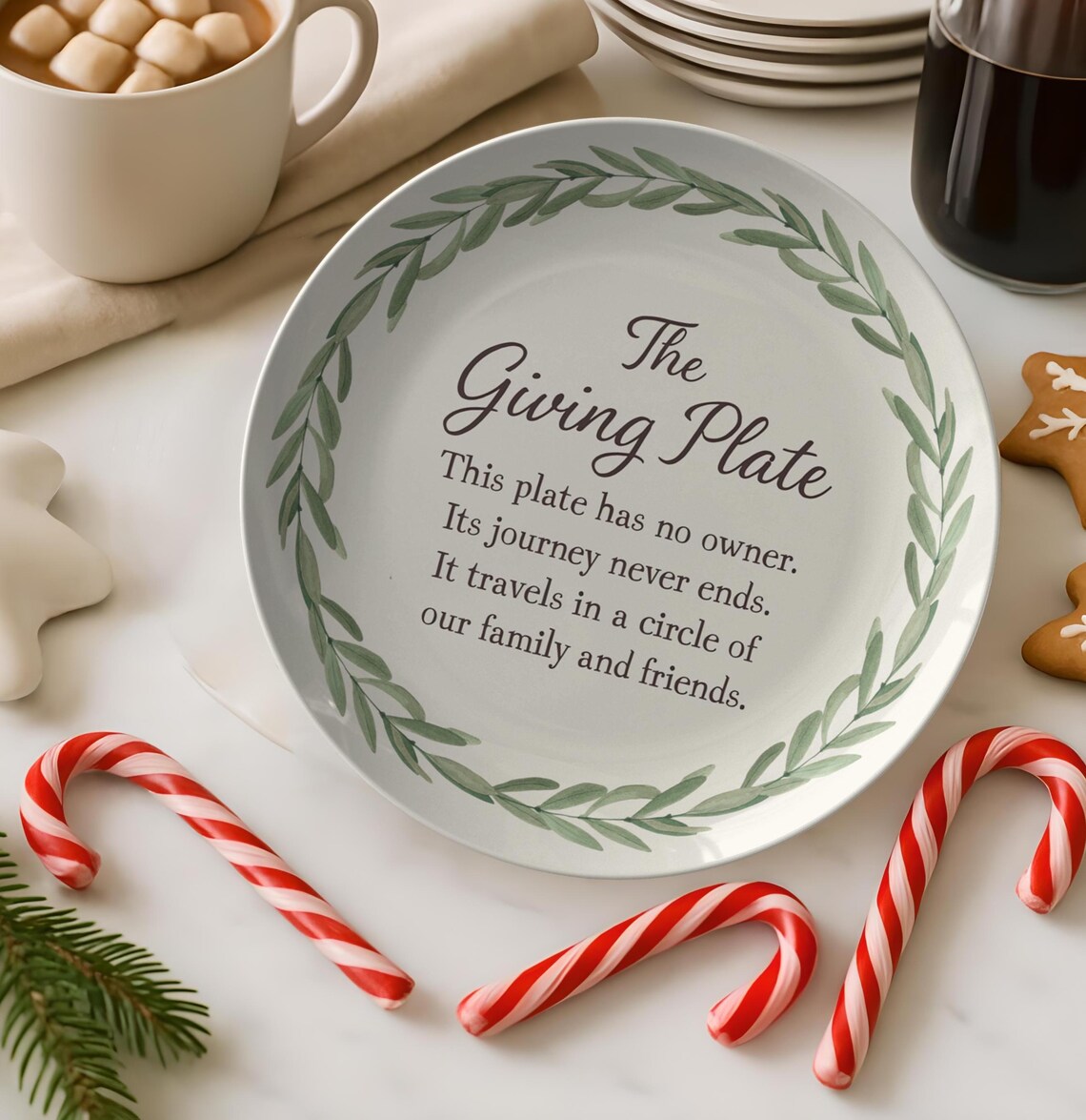 The Giving Plate, Family and Friendship Sharing Plate, Inspirational ...