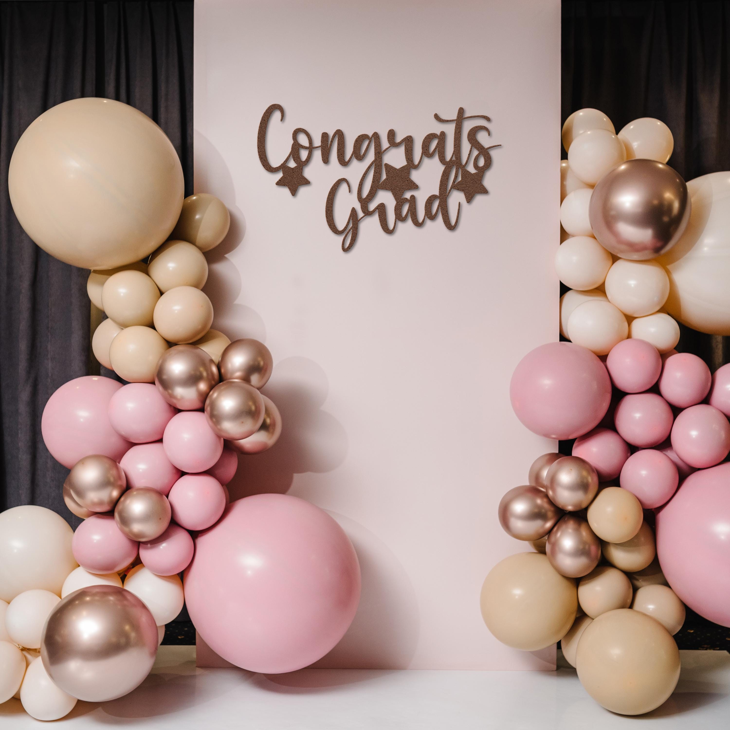 Congrats Grad Metal Sign Graduation Party Decor Senior Wall Art ...