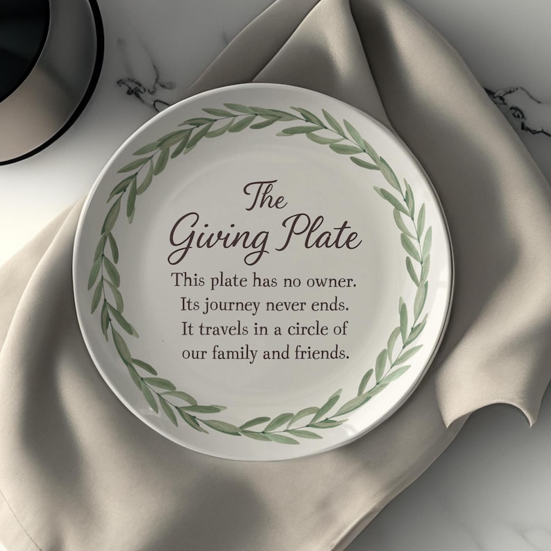 The Giving Plate, Family and Friendship Sharing Plate, Inspirational ...
