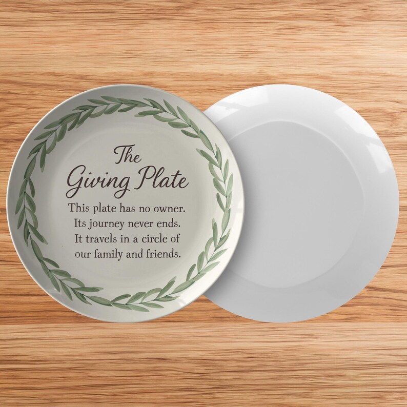 The Giving Plate, Family and Friendship Sharing Plate, Inspirational ...