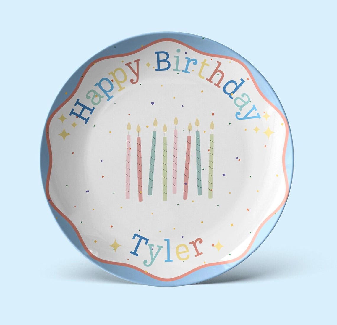 Personalized Happy Birthday Plate for Girl Birthday Gift for Child ...