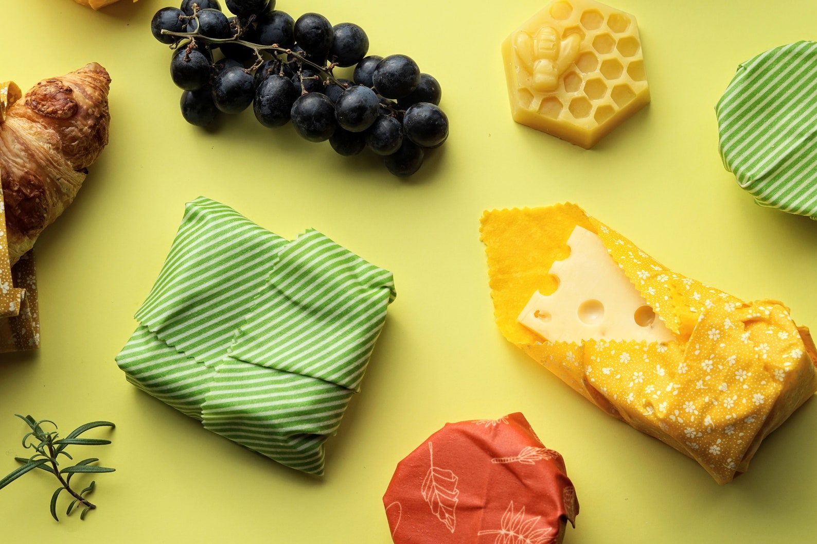 Envoltorio alimentario reutilizable de cera de abejas ecológica ...