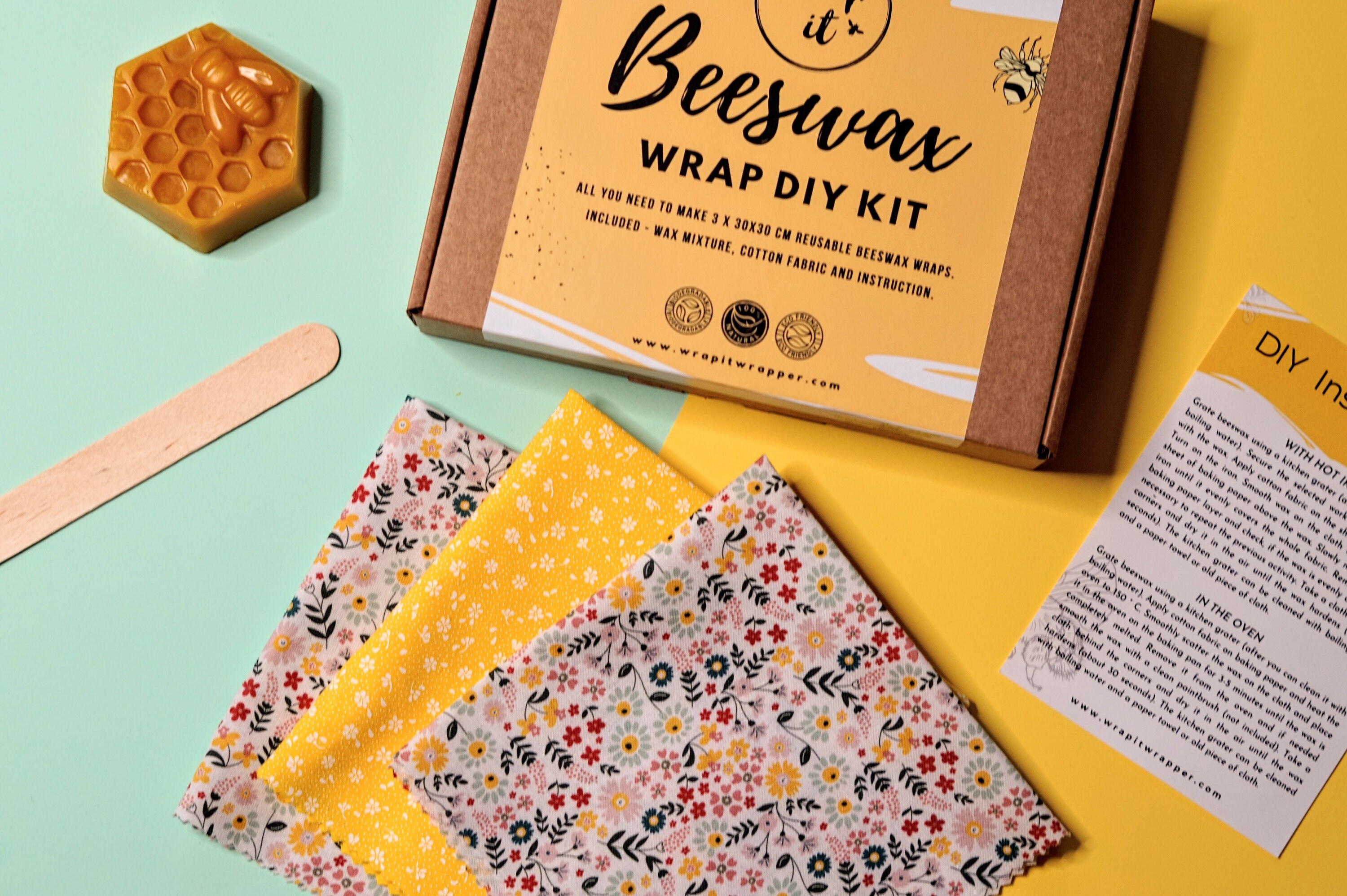DIY Beeswax Wrap Kit With Pine Resin - Easy DIY - Etsy