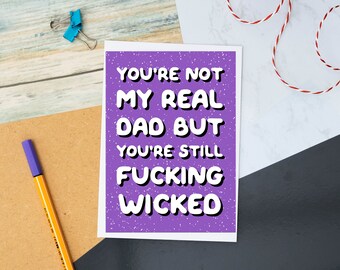 Not My Real Dad | Etsy UK