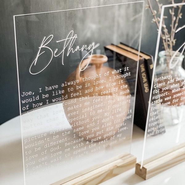 Wedding Vows Framed - Etsy