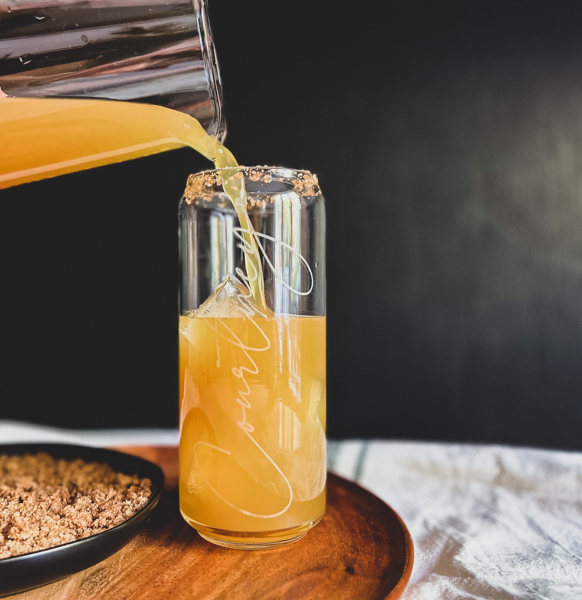 Personalized Can Glass. Custom Glass. Laser Engraved. Housewarming ...