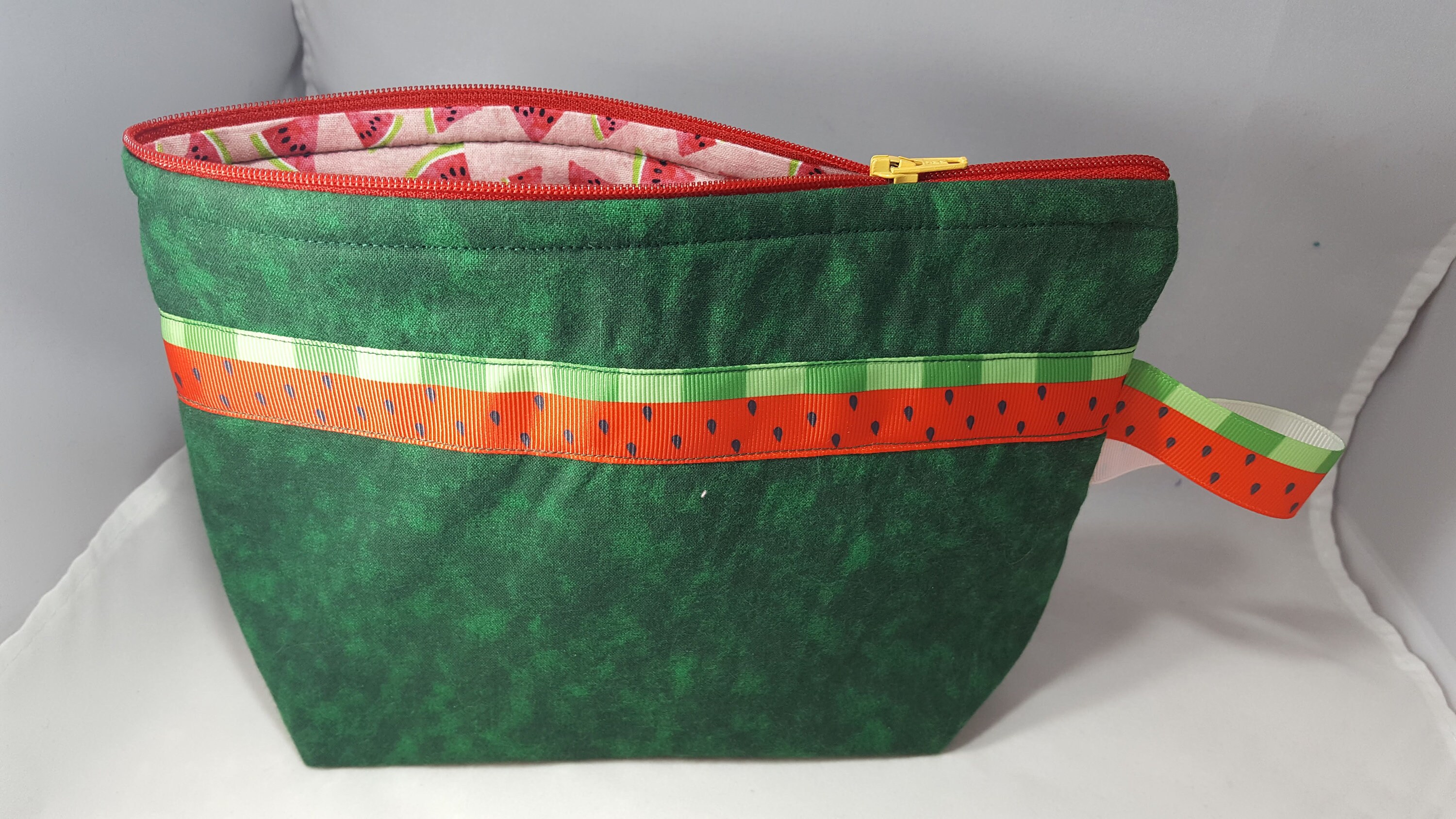 Large Raggity Pouch: Watermelon Zipper Pouch Clutch Purse - Etsy