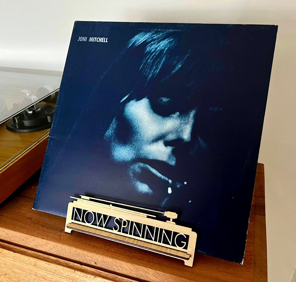 Novelty Wooden Vinyl Holder 'now Spinning' - Vinyl Record Stand / Vinyl ...