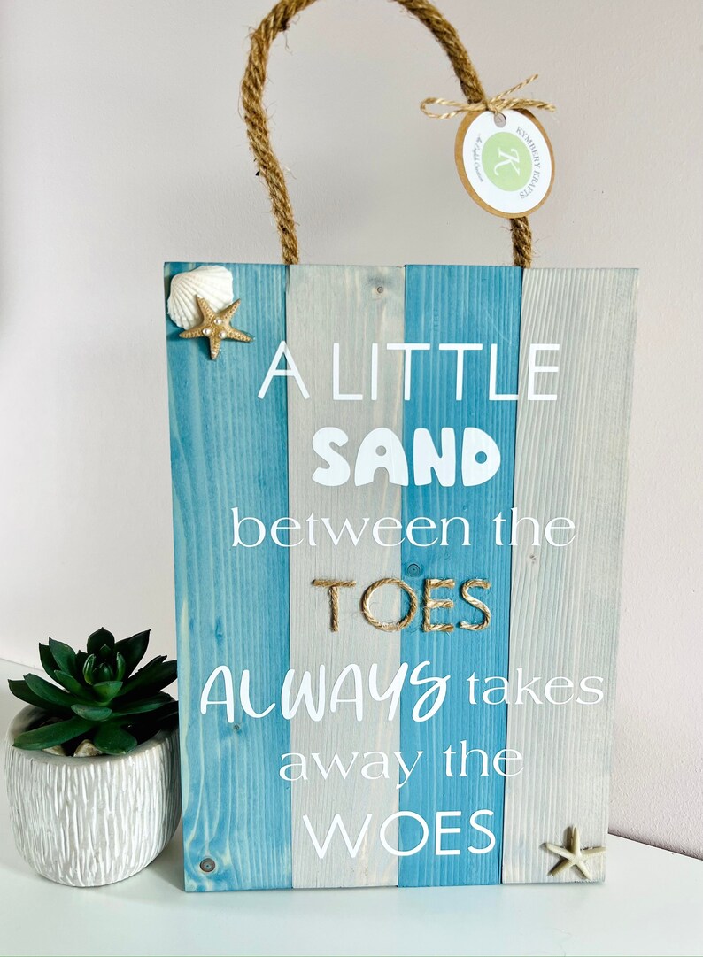 Beach Sign - 'A Little Sand' - Etsy UK
