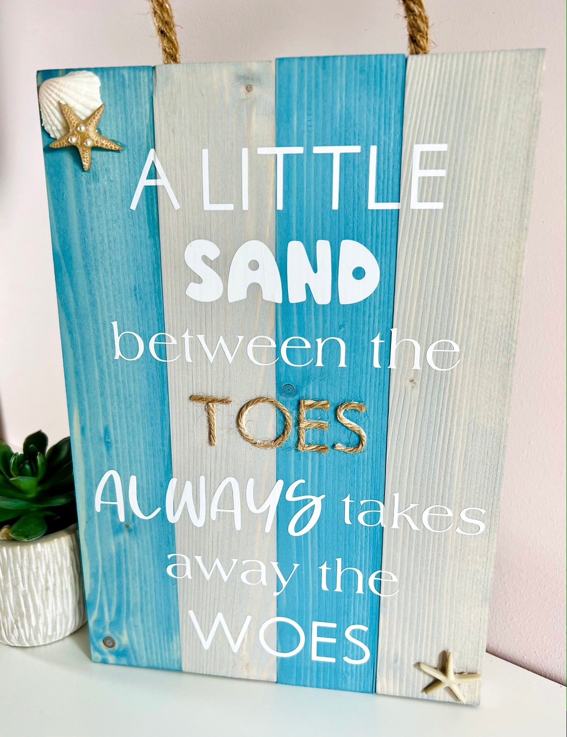 Beach Sign - 'A Little Sand' - Etsy UK
