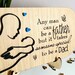 Father/dad Wooden Line Art Plaque - Birthday - Father's Day - Christmas ...