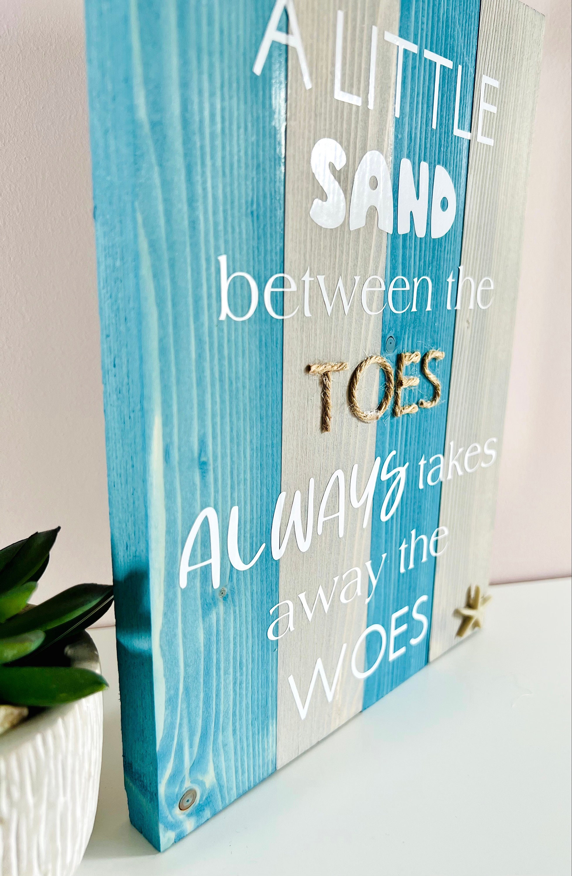 Beach Sign - 'A Little Sand' - Etsy UK