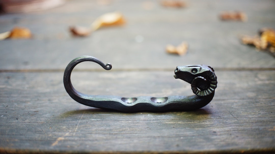 Rams Head Wall Hook. Medium Size. Hand Forged. - Etsy