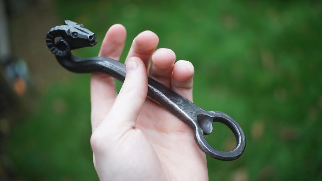 Rams Head Bottle Opener. Hand Forged. - Etsy