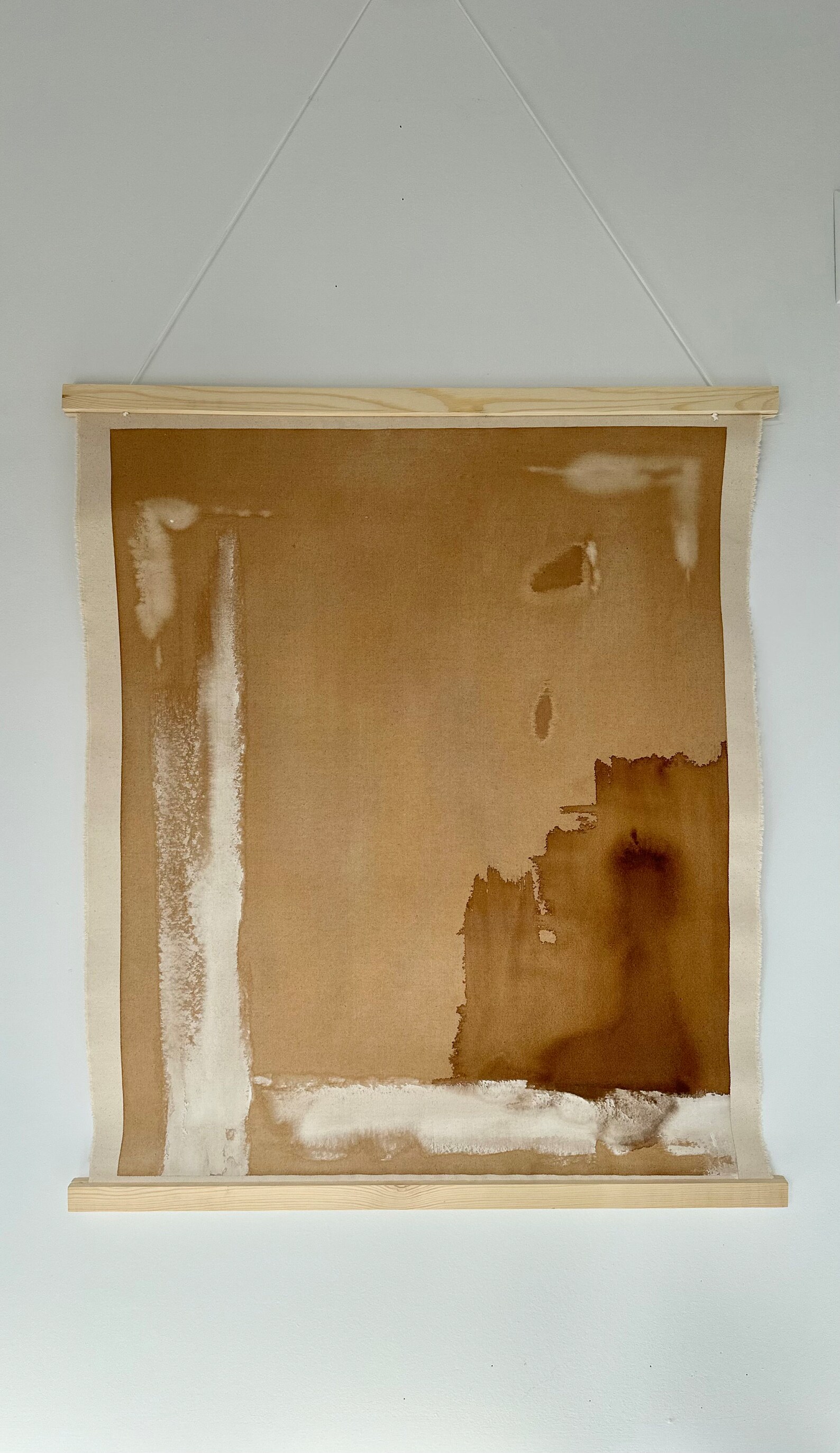 Original Abstract Painting on Raw Canvas: Wabi-sabi Wall Art (26x31) - Etsy