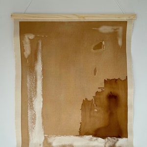 Abstract Art on Raw Unstretched Canvas, Large Abstract Art, Wall ...