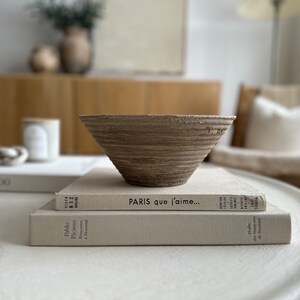 Beige Rustic Dish 9.5'' Wide, Catchall, Decorative Dish, Stone Texture ...