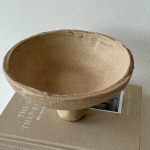 Handmade Beige Clay Dish: Decorative Stone Effect Catchall, 9'' - Etsy