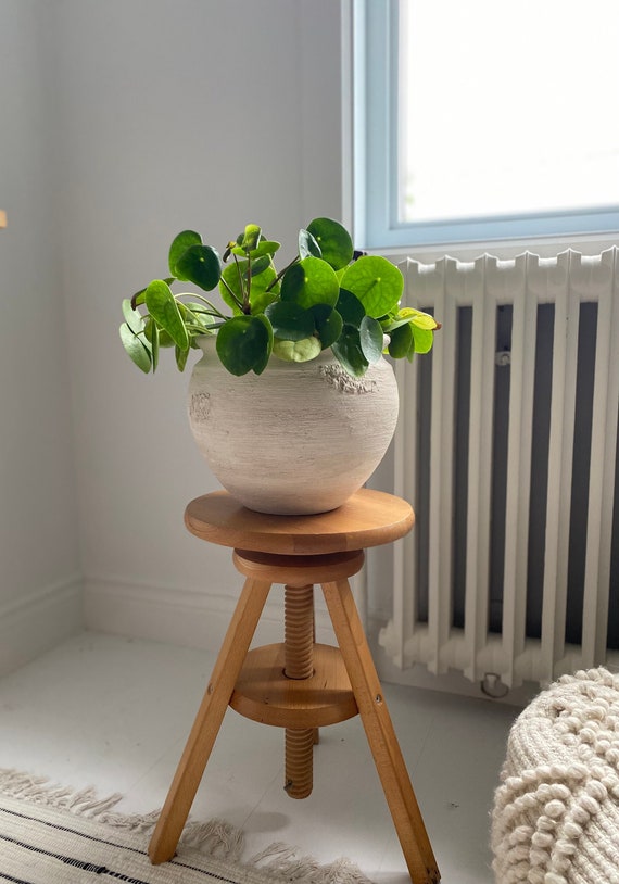 White Rustic Planter 11'' Wide Artisan Made Hand - Etsy