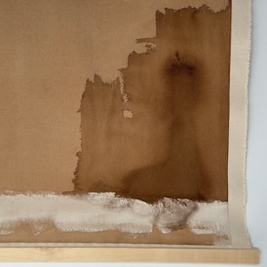 Abstract Art on Raw Unstretched Canvas, Large Abstract Art, Wall ...