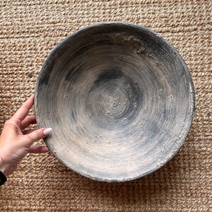 Wabi-sabi Black Catchall, 13'' Wide, Large Black Dish, Artisan Hand ...