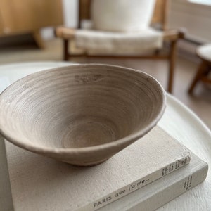 Beige Rustic Dish 9.5'' Wide, Catchall, Decorative Dish, Stone Texture ...