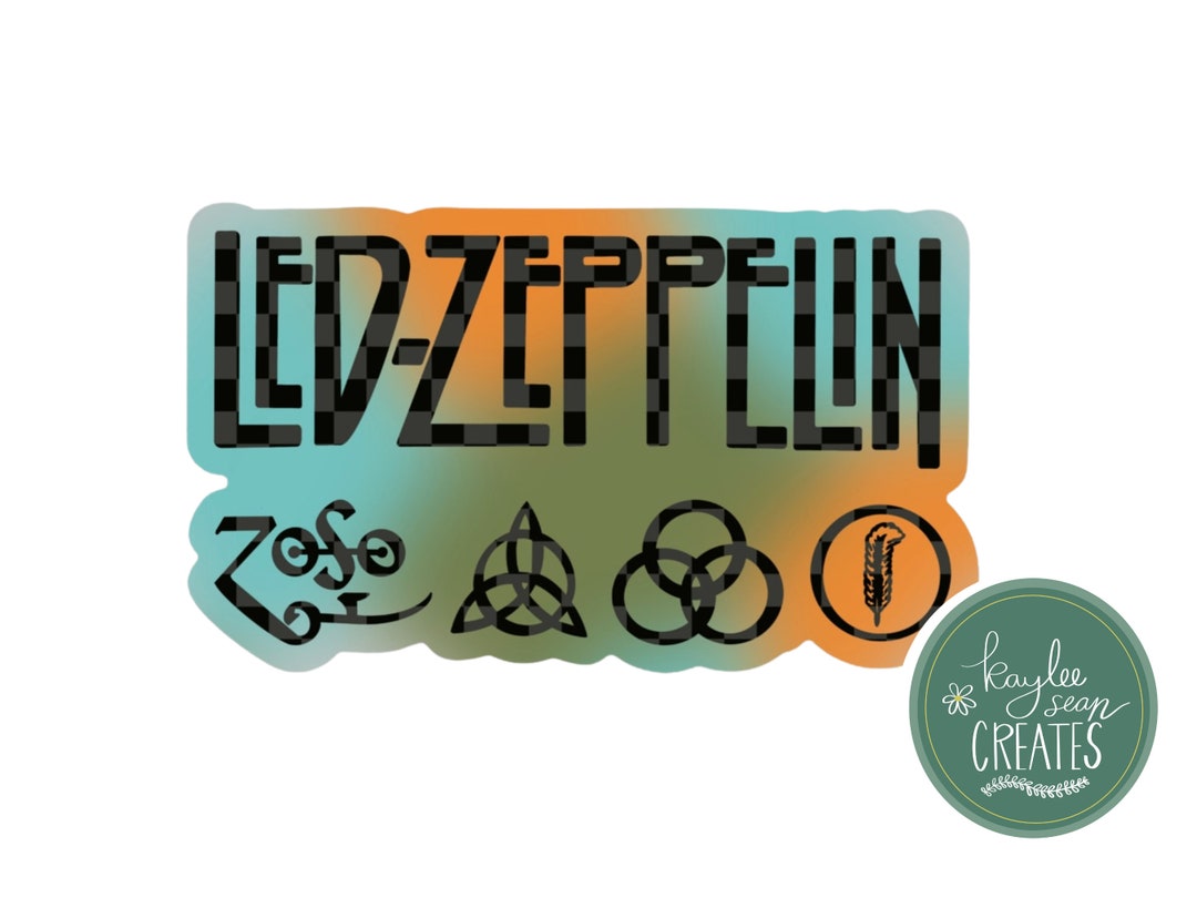 Led Zeppelin | Premium Vinyl Sticker | 1970’s English Rock Band Decal ...