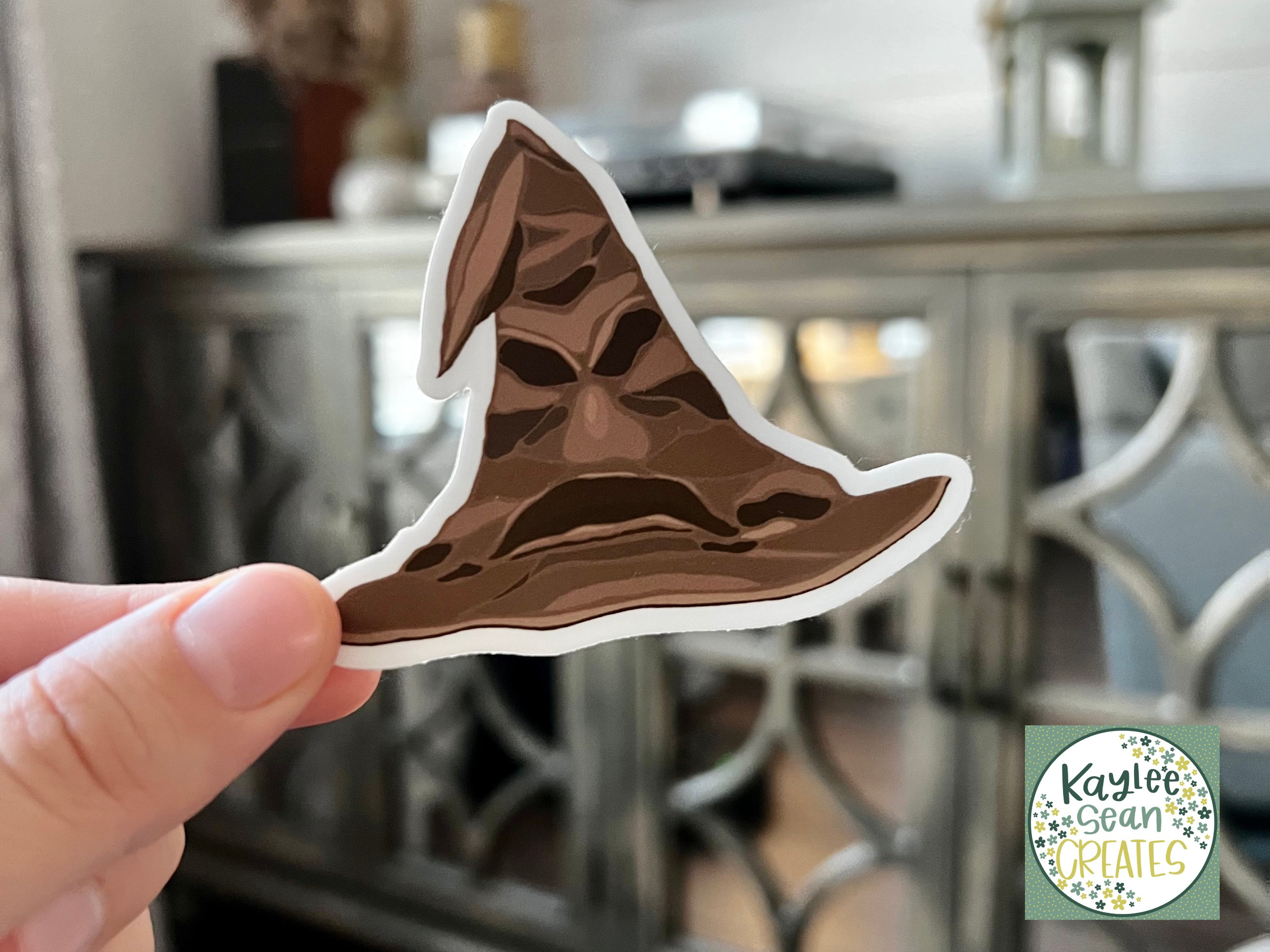 Harry Potter Sorting Hat Premium Vinyl Sticker | Hogwarts Houses ...