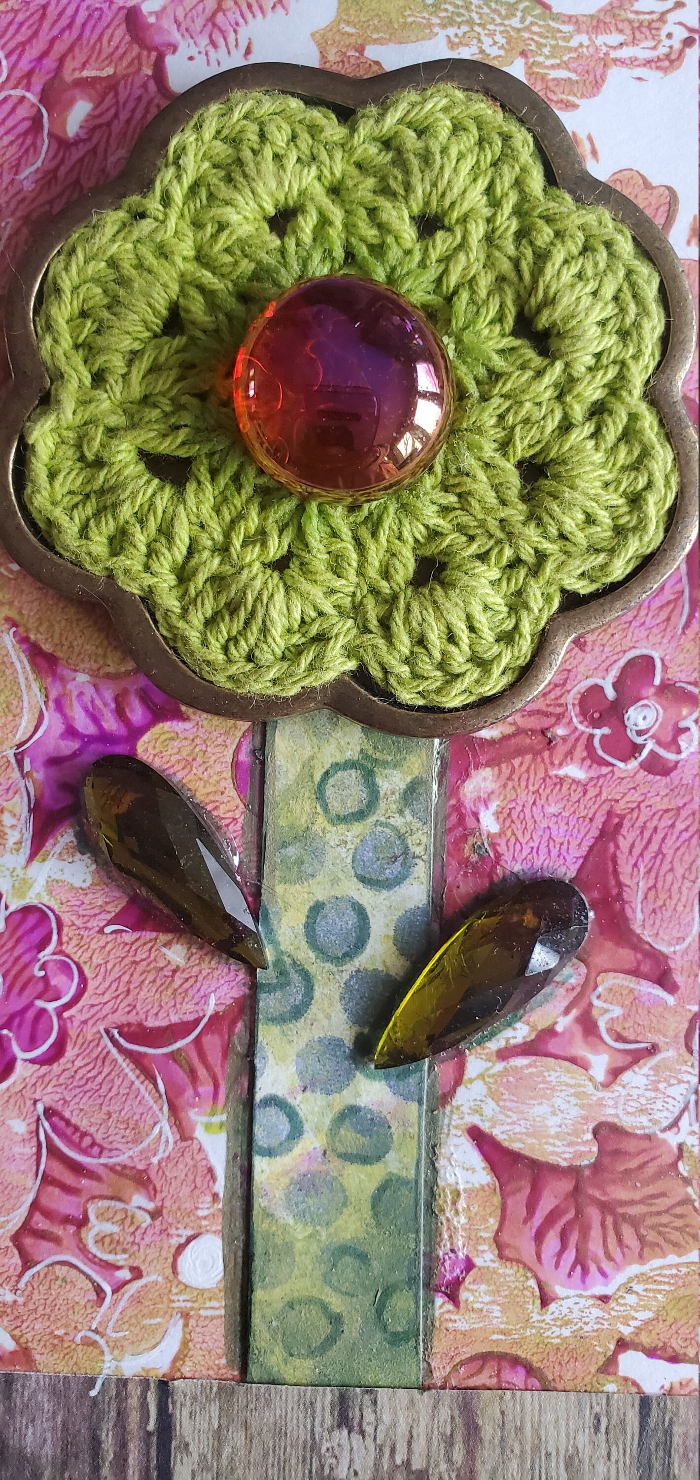 Inspirational Message Art Plaque/ "grow" Wall Hanging Mixed Media ...