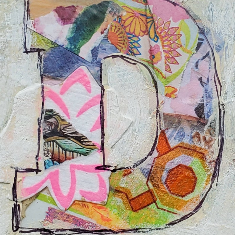 Do Your Thing Sign, Mixed Media, Collage 8x10, Original Art ...
