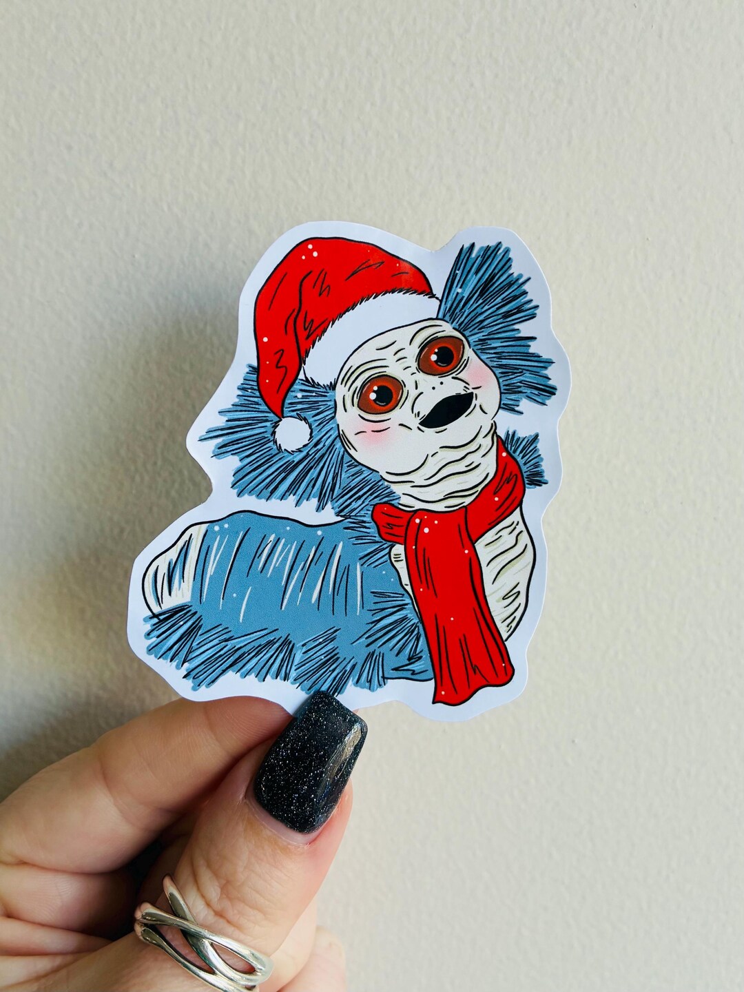 Labyrinth Ello Worm Inspired Christmas Sticker - Etsy