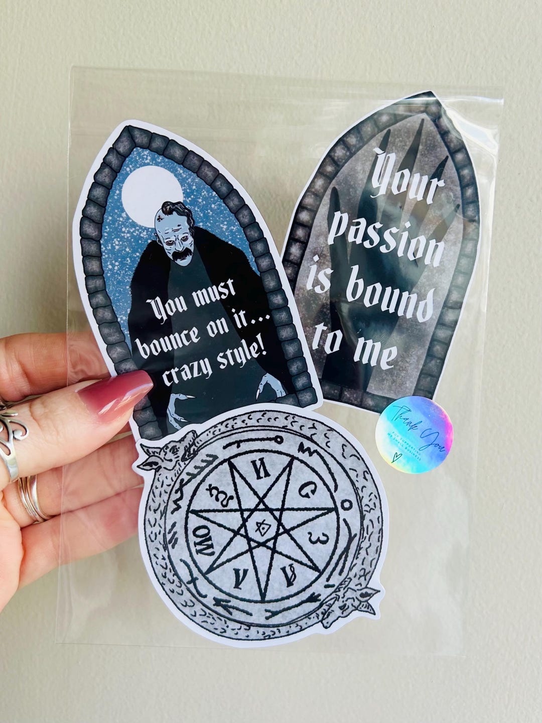 Nosferatu Count Orlok Vampire Inspired Sticker Bundle “you Must Bounce ...