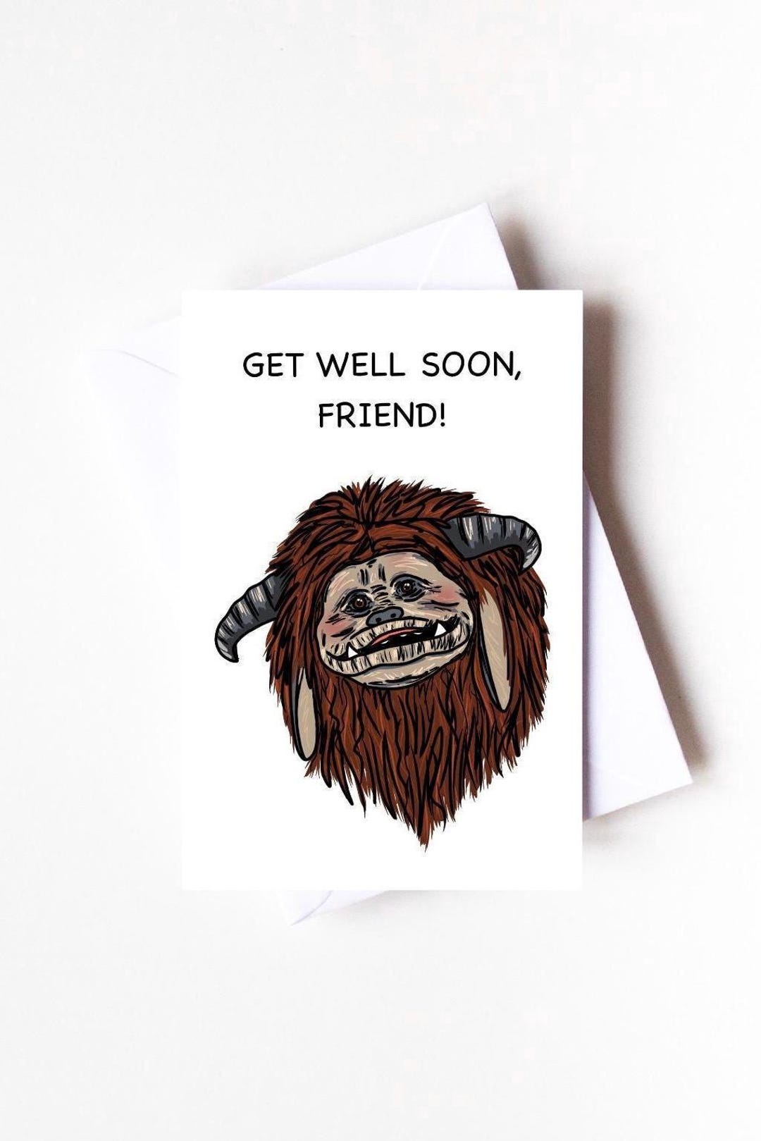 Ludo Get Well Soon Card Inspired by the 80’s Movie, Labyrinth - Etsy