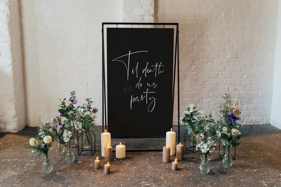 Large Wedding Sign Minimalist Sign Reception Signs Large | Etsy