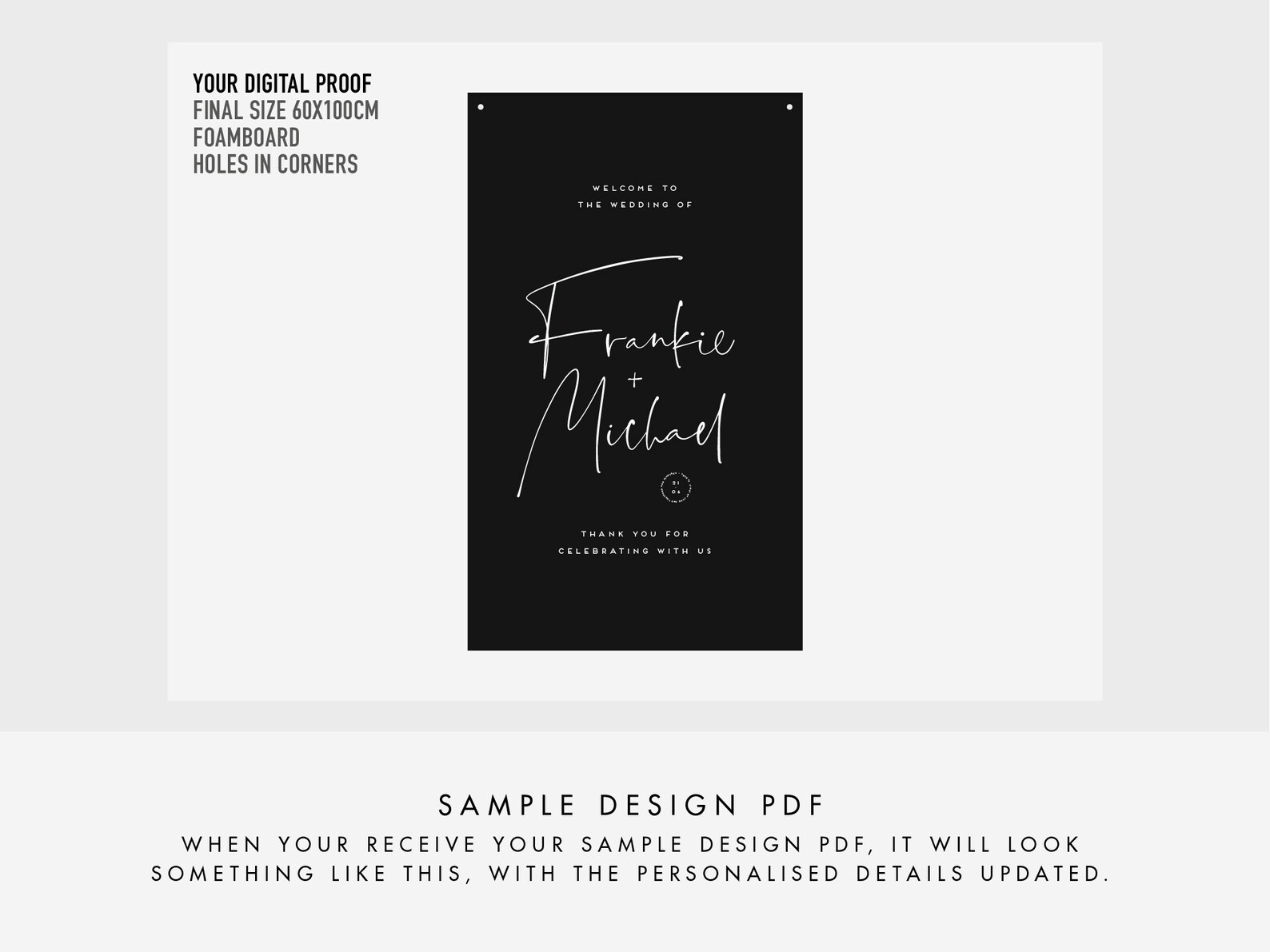 Large Wedding Sign Minimalist Sign Large Welcome Sign - Etsy