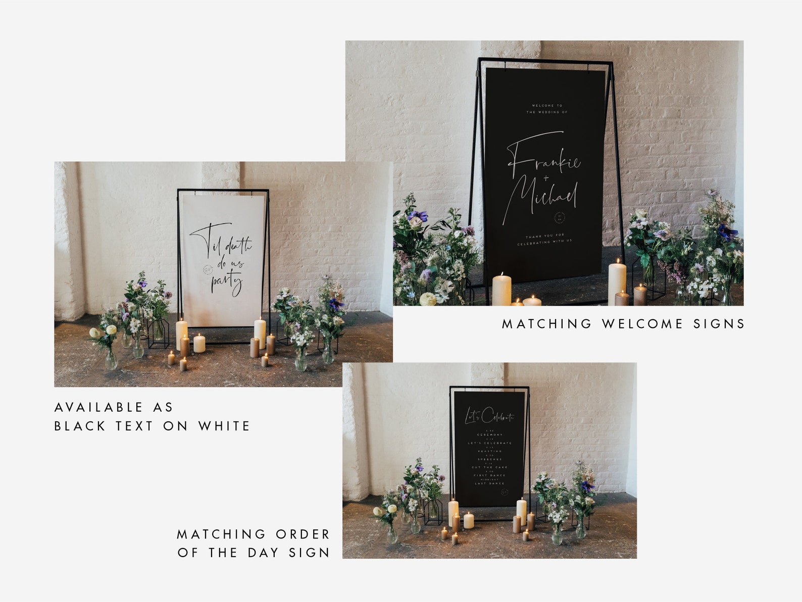 Large Wedding Sign Minimalist Sign Reception Signs Large - Etsy