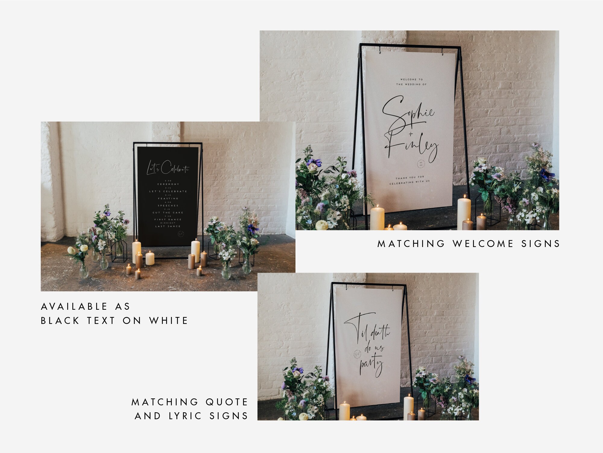 Wedding Timeline Sign Wedding Agenda Wedding Program Sign - Etsy