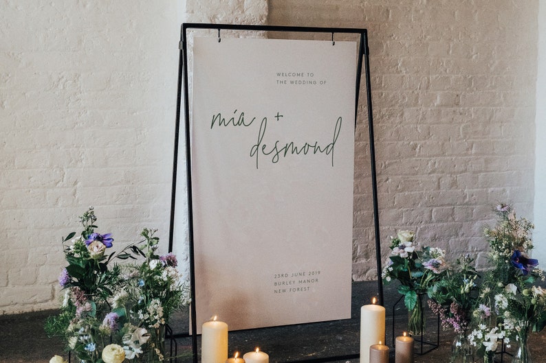 Large Welcome Sign Wedding Signage Large Wedding Sign Wedding Welcome ...