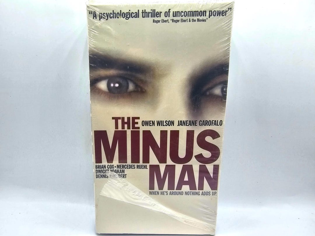 Minus Man VHS Movie Owen Wilson Sheryl Crow Videocassette Former Rental ...