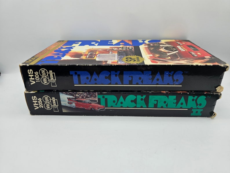 Track Freaks 1 & 2 VHS Vintage Drag Racing Car Videocassette Funny Cars ...