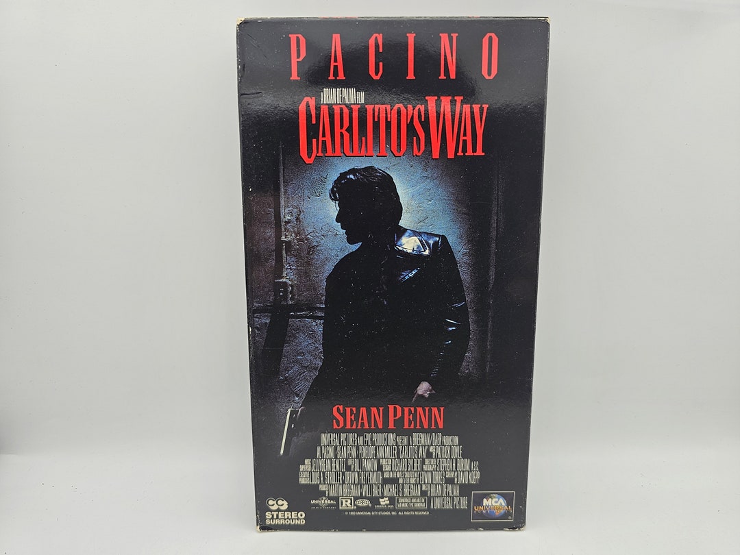 Carlito's Way VHS Movie Vintage Blockbuster Video Former Rental Sean ...