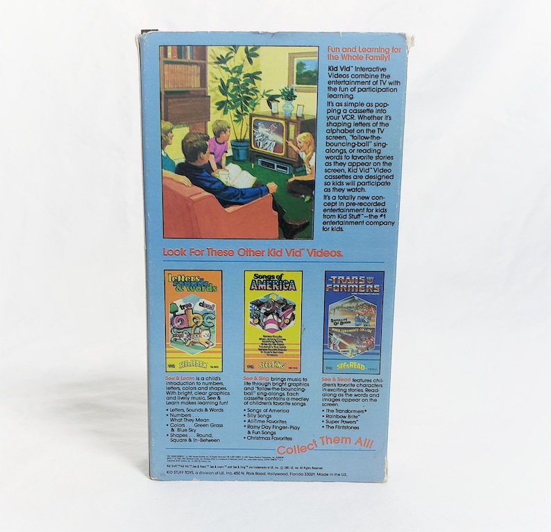 Kid Stuff All Time Favorites See & Sing VHS Kid Vid 1985 Vintage Old ...